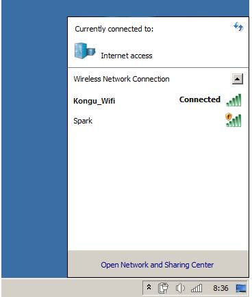 Windows 7 WiFi Setup - Kongu Engineering College